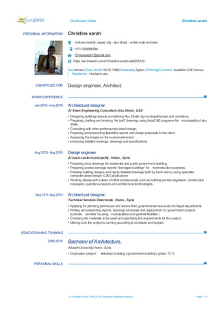 christeen sarah cv | PDF | Drawing and Sketching | Arts and Crafts