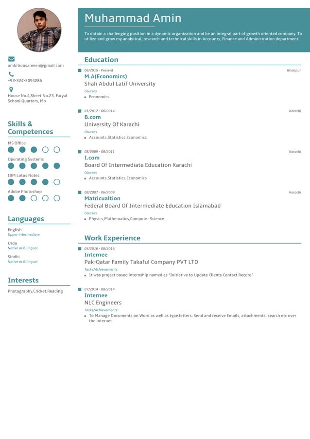 Muhammad's Résumé | PDF