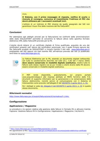 Fatturazione elettronica PA per SIGLA | PDF | Email | Internet