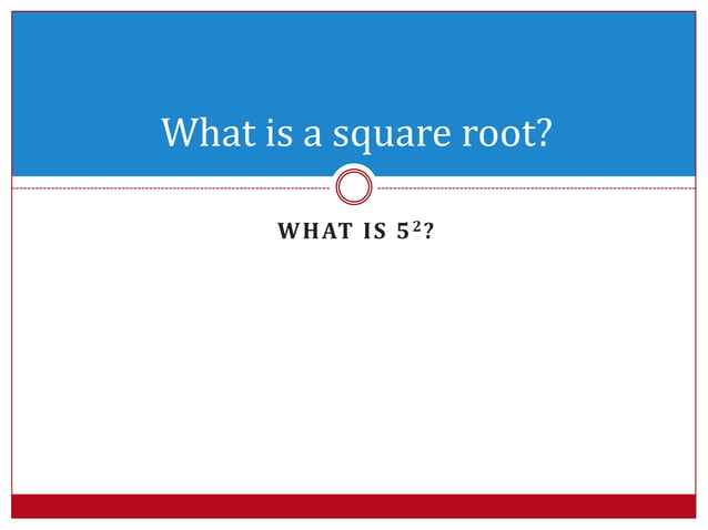 A19 1 square roots | PPT