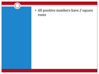 A19 1 square roots | PPTX