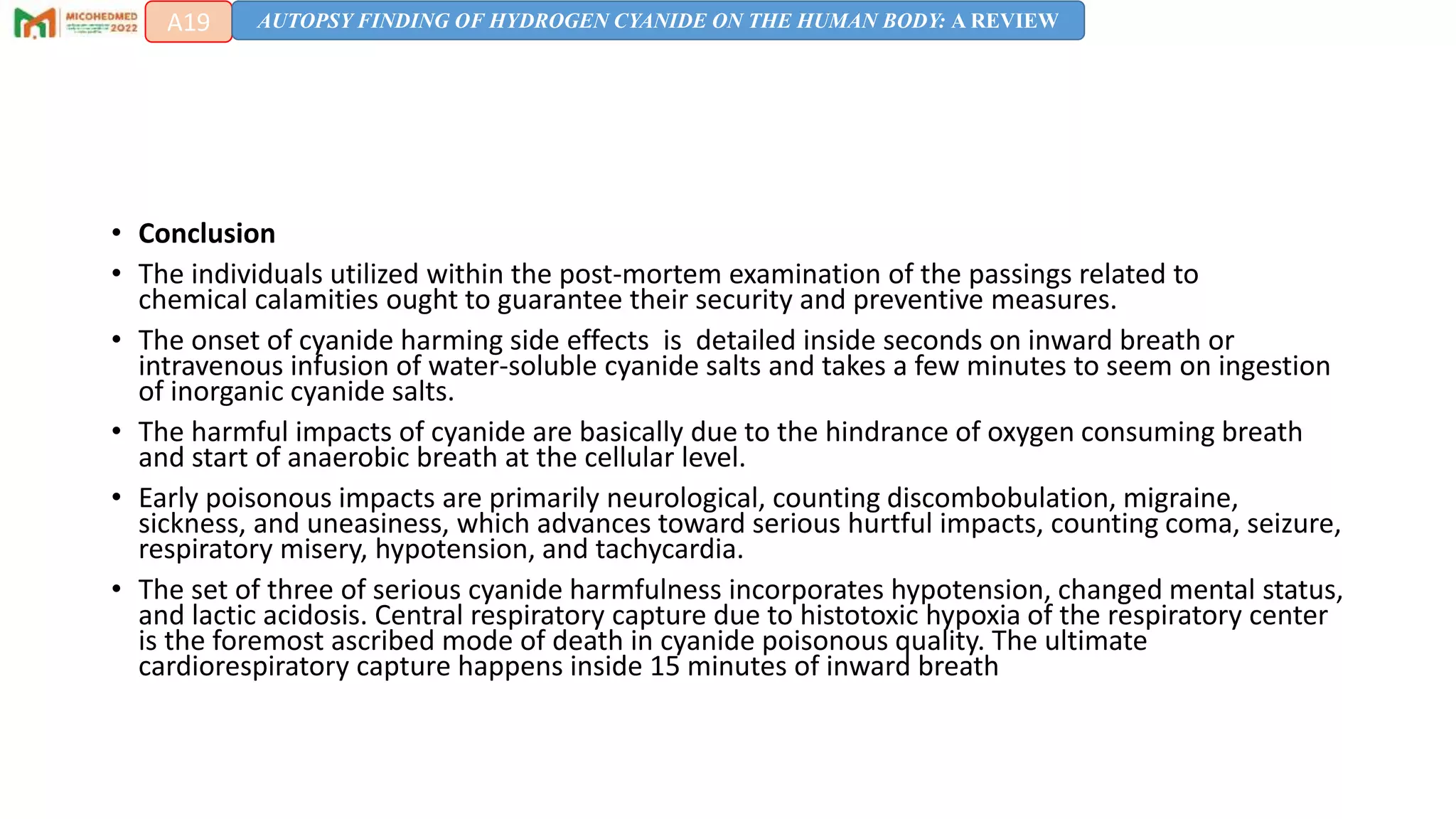 a19-autopsy finding of hydrogen cyanide on human body-a review.pptx