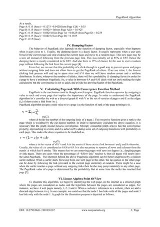 PageRank Algorithm | PDF
