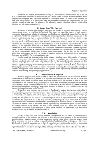 PageRank Algorithm | PDF