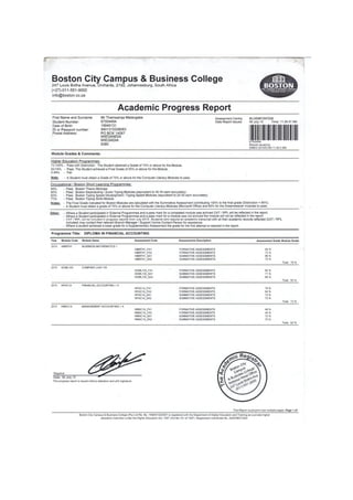 BCC Progress Report | PDF