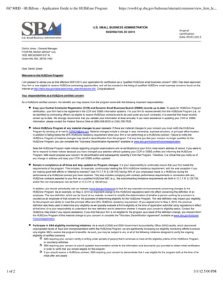 FMG HUBZone Certification Guide to the HUBZone Program | PDF