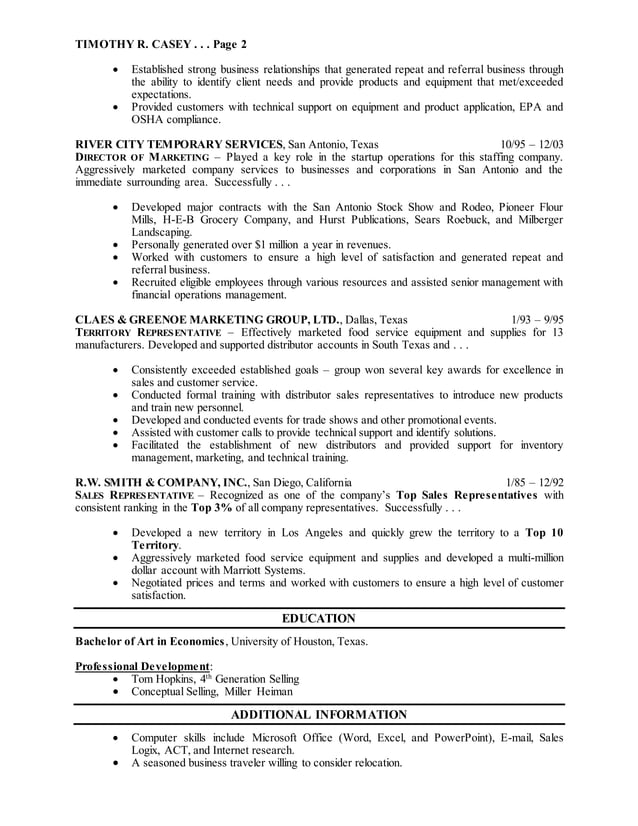 Resume TIMOTHY R CASEY | PDF