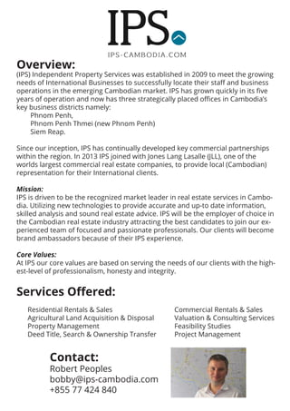 IPS Company Profile | PDF