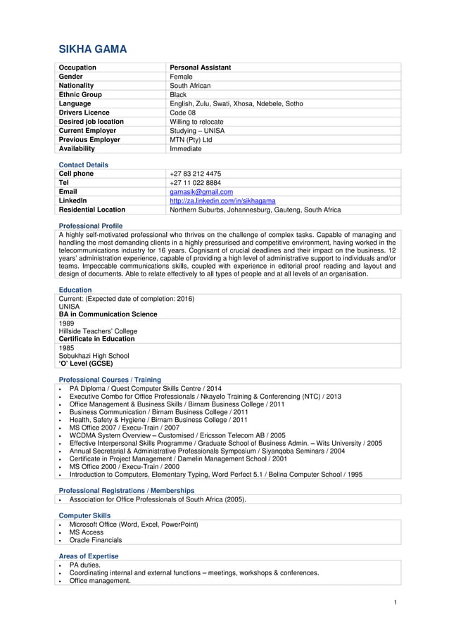 Sikha Gama CV | PDF | Professional School | Postgraduate Education