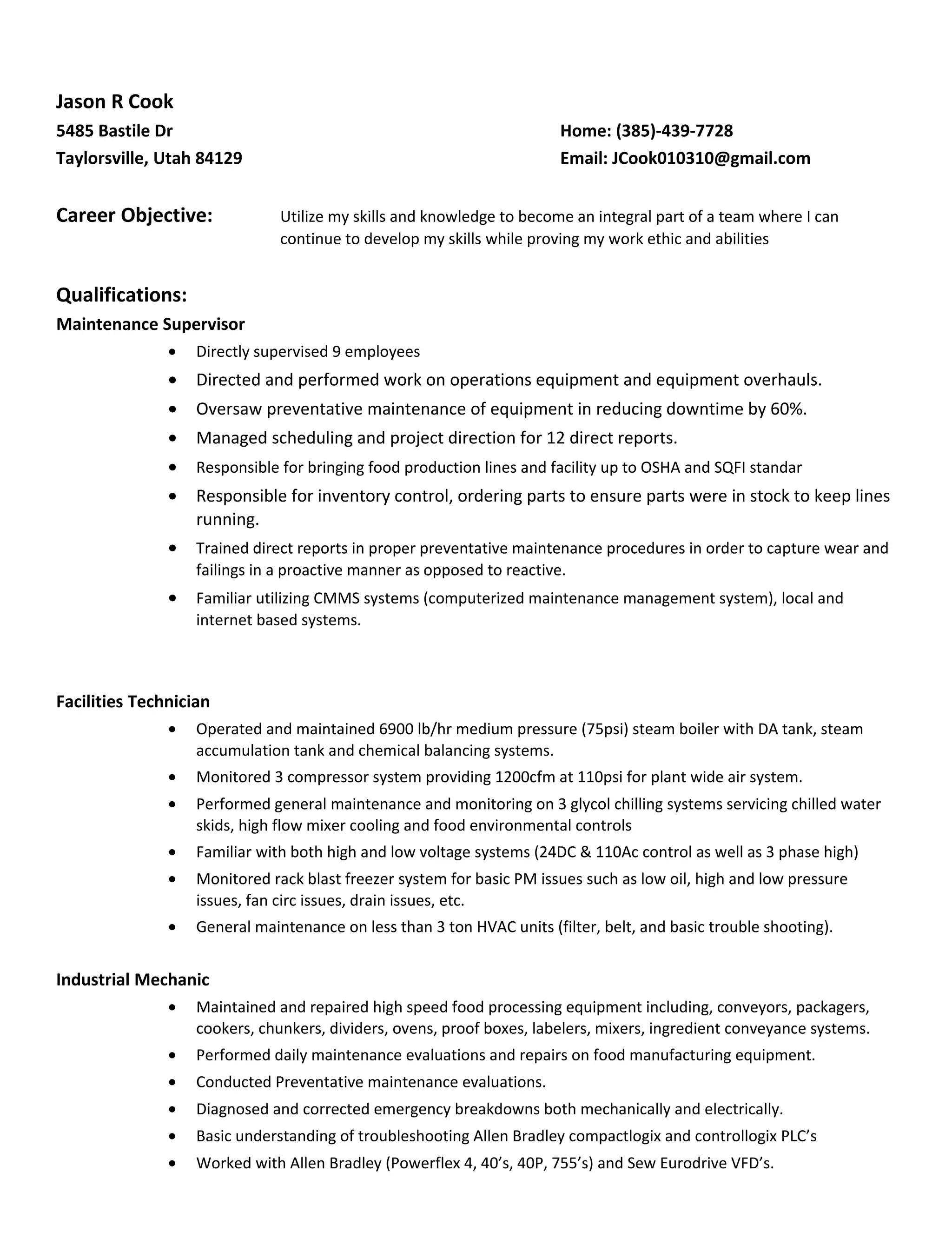 Jcook resume | PDF