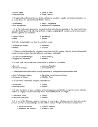A1 and a2 (test questions) | PDF