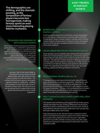 Spotlight On_Fantasy Sports_May 2015 | PDF | Fantasy Sports | Sports