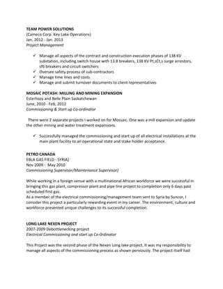 GARRY RESUME Red Seal industrial Electrician. | PDF