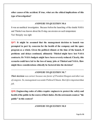 SPACE SHUTTLE CHALLENGER | DOCX