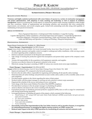 Philip Karow_FinalResumeJL | DOC | Civil Engineering Industry | Industries