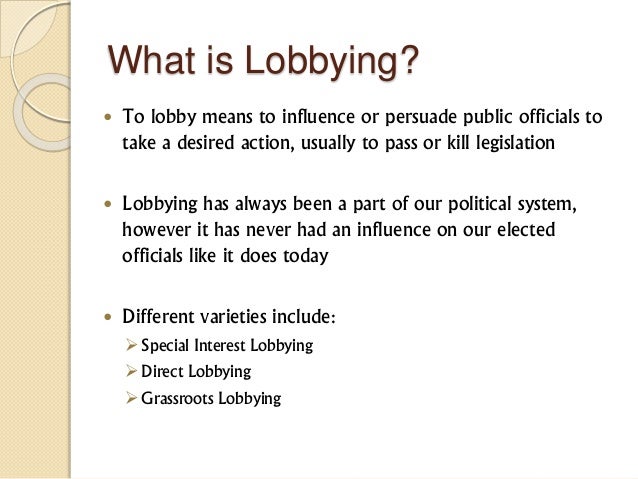 Lobbyism