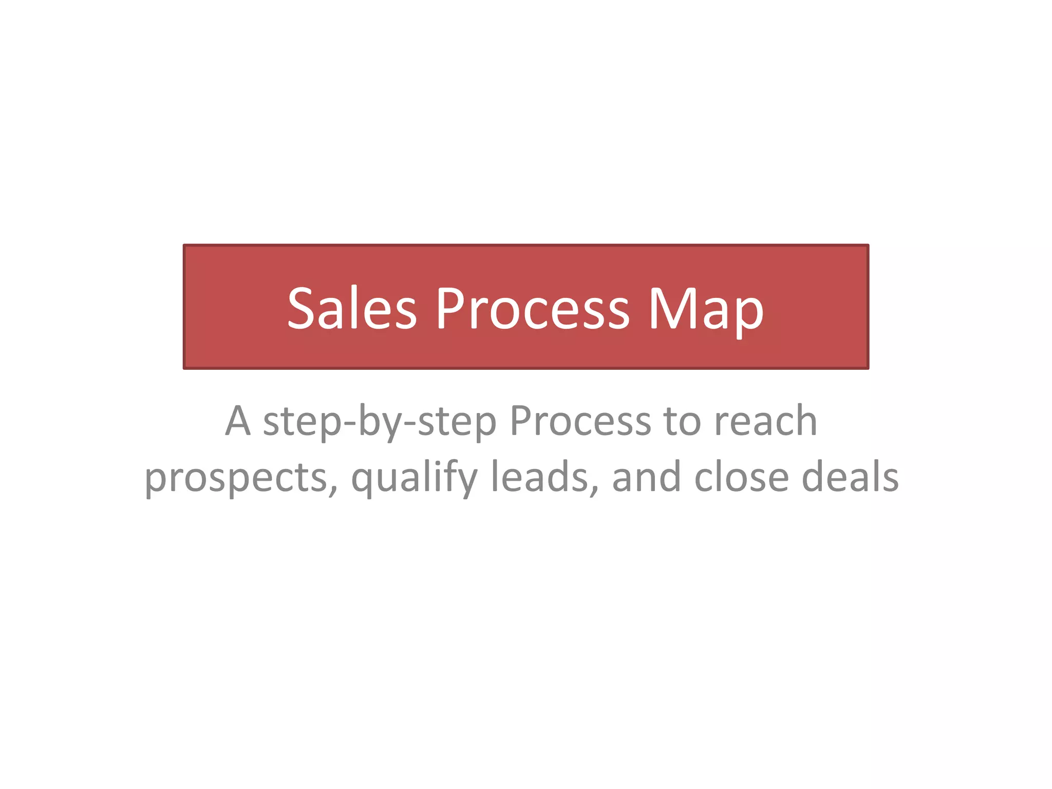 Sales Process Map | PPT