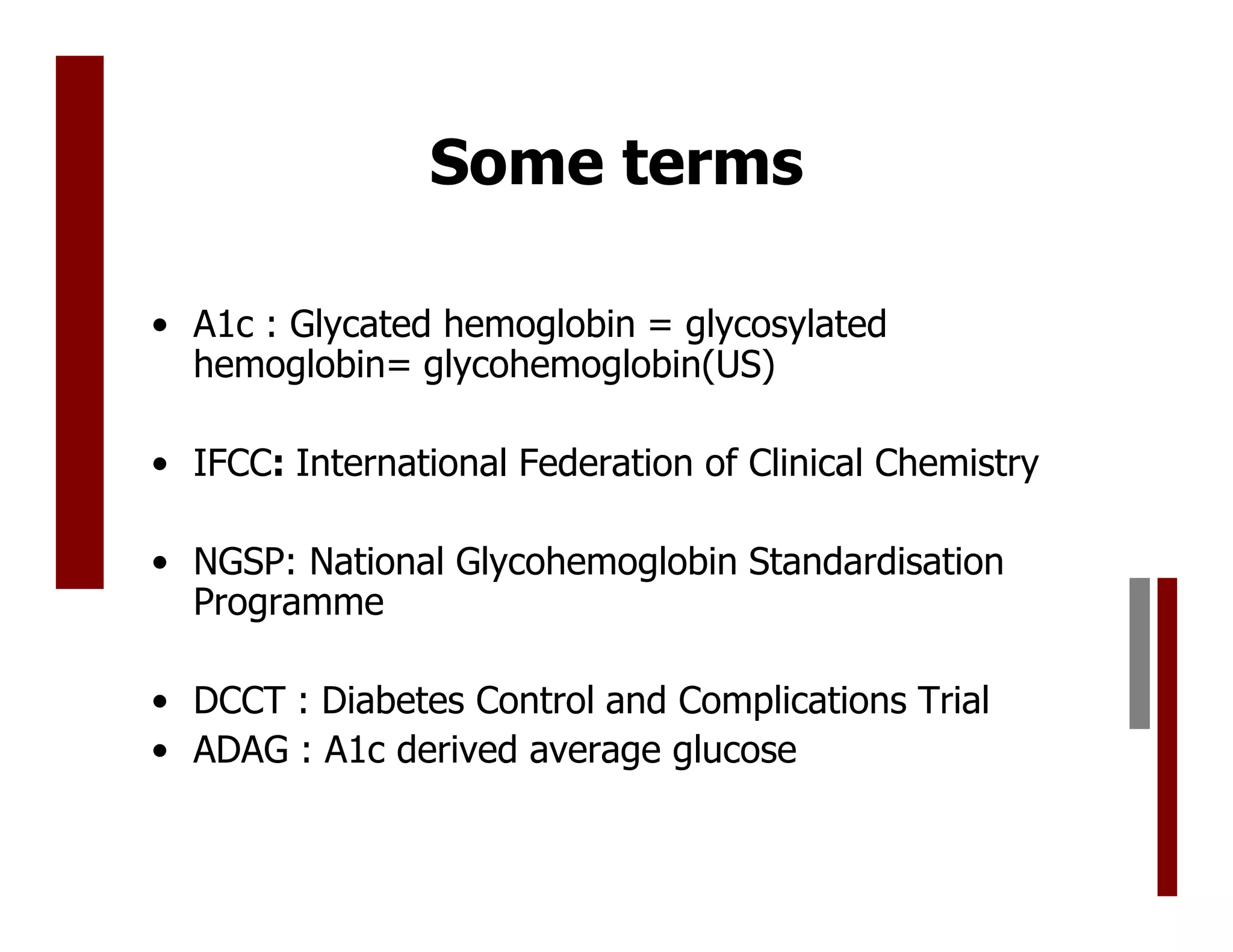 HbA1c : glycosylated hemoglobin | PDF