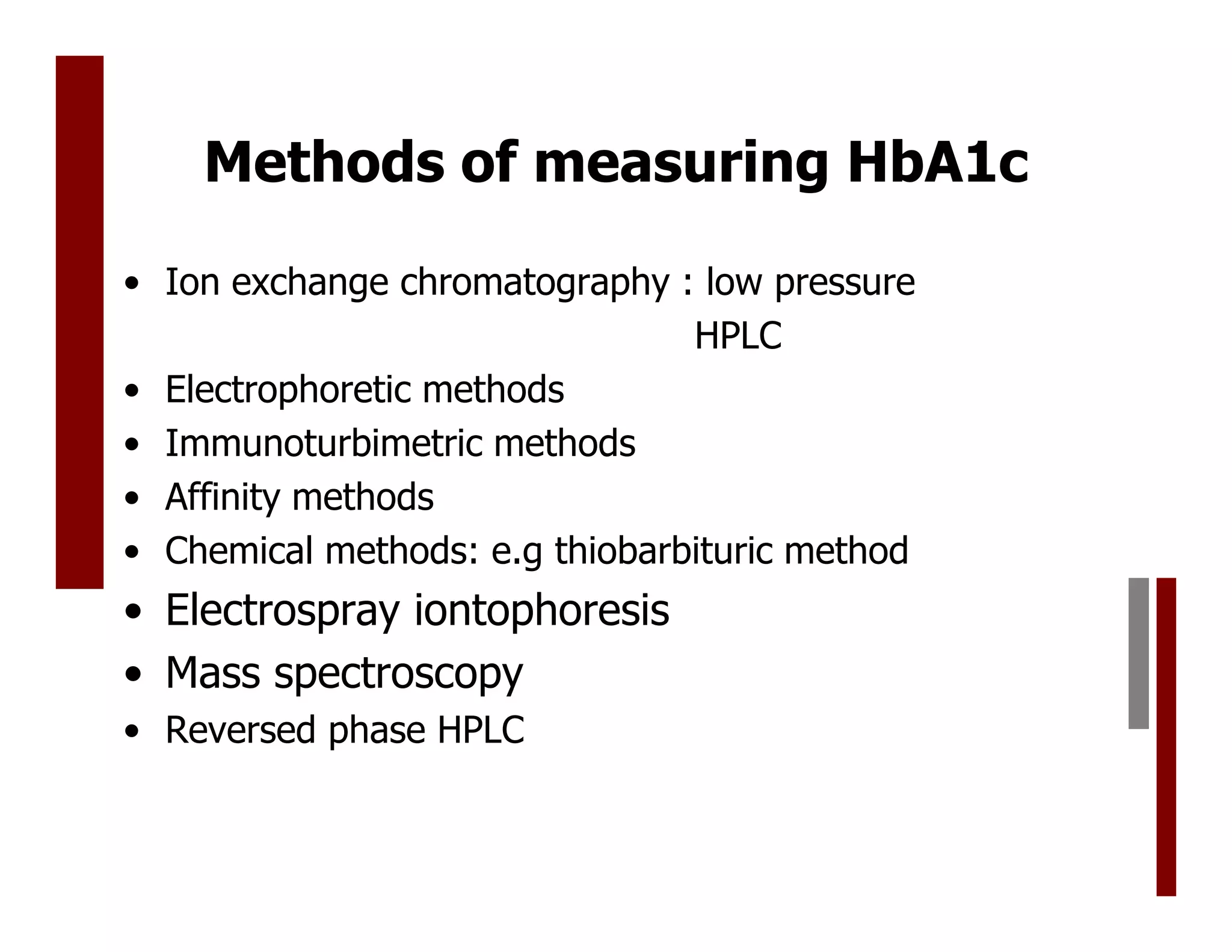 HbA1c : glycosylated hemoglobin | PDF