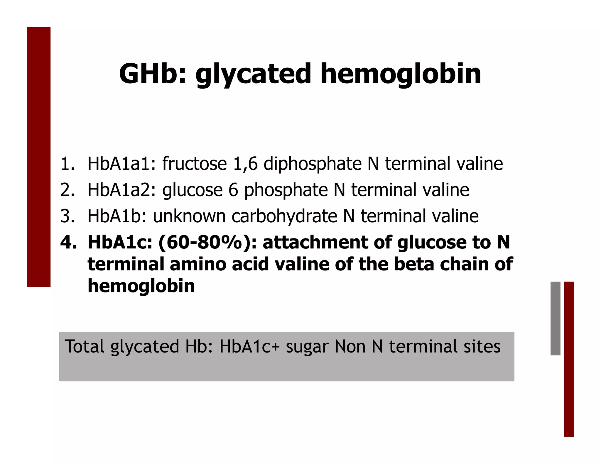 HbA1c : glycosylated hemoglobin | PDF