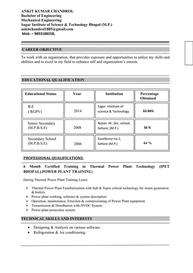 ANKIT RESUME (1) | DOC