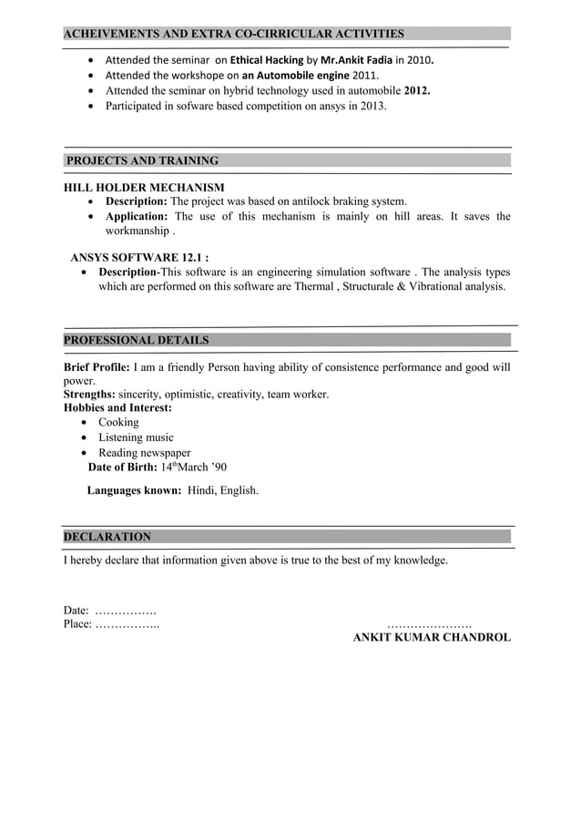ANKIT RESUME (1) | DOC