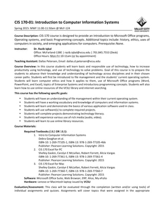 CIS170_SPR15F2F_SEC01 | PDF