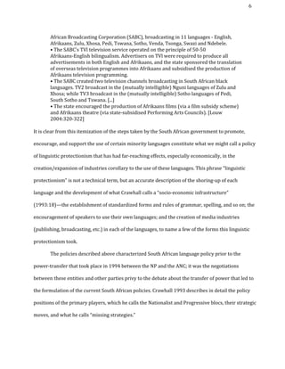 SA language policy history | PDF