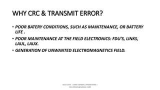 CRC and Transmitt Error Report_V1 | PPTX