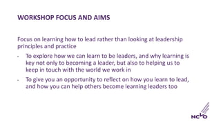 A1: Can we learn to be leaders? | PPT