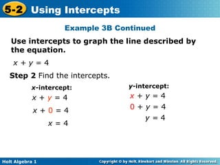 Chapter 5 Using Intercepts | PPT
