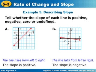 Chapter 5 Rate of Change and Slopes | PPT