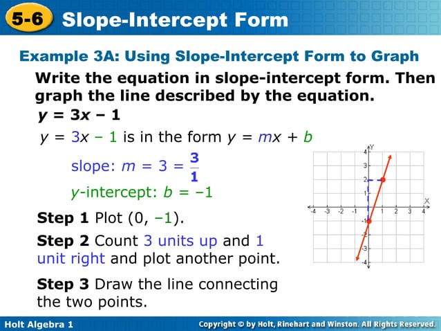 Chapter 5 Slope-Intercept Form | PPT | Physics | Science