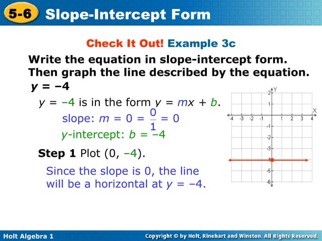 Chapter 5 Slope-Intercept Form | PPT | Physics | Science