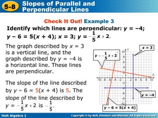 Chapter 5 Slopes of Parallel and Perpendicular Lines | PPT
