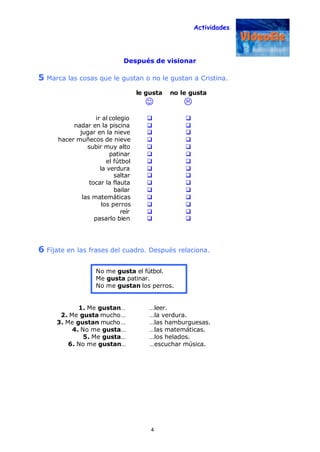 A1 cosas que_me_gustan_actividad | PDF