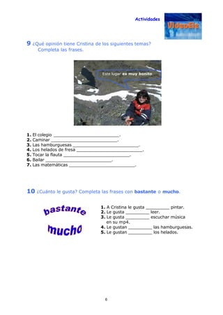 A1 cosas que_me_gustan_actividad | PDF