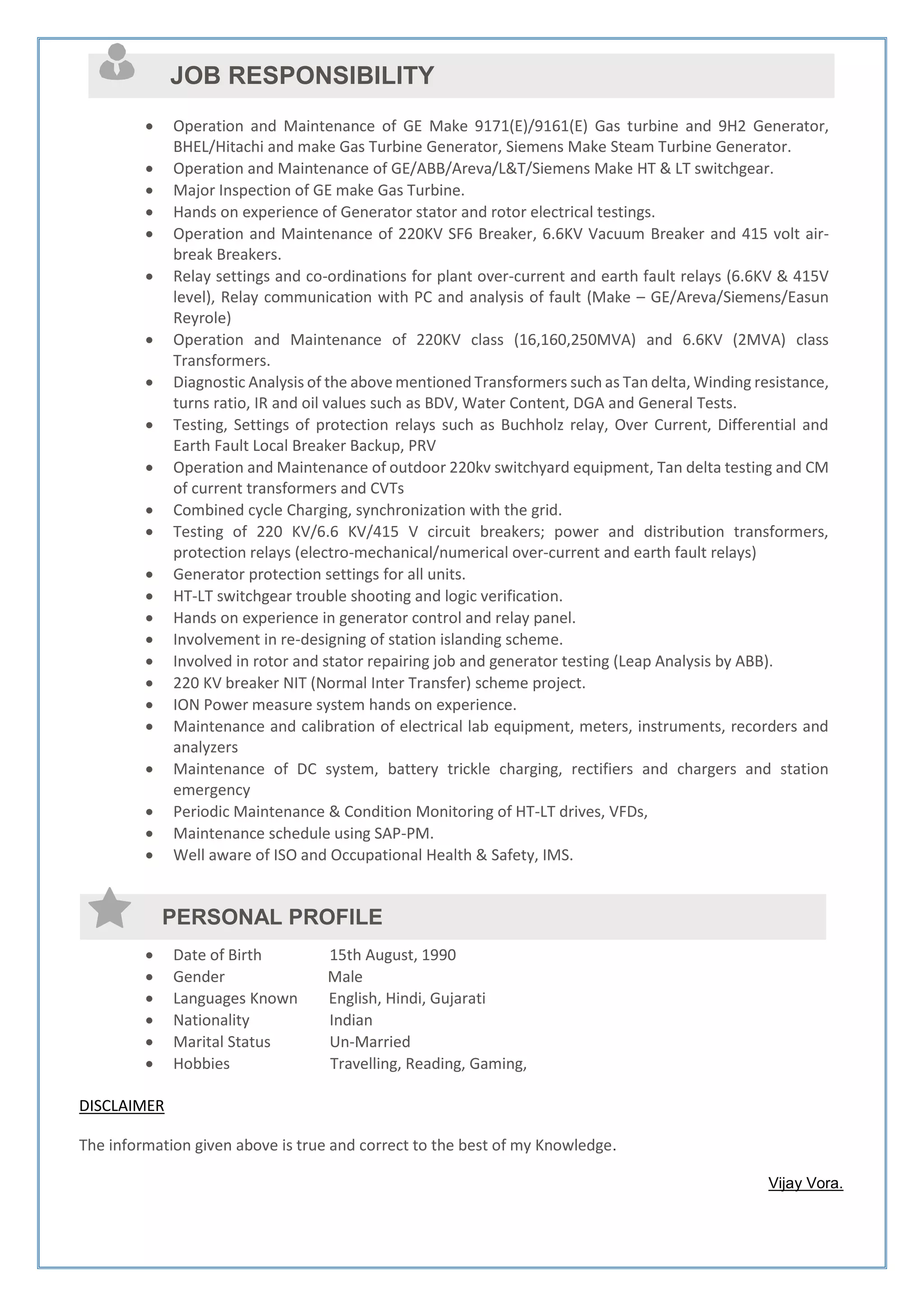 CV Vijay_Vora | PDF