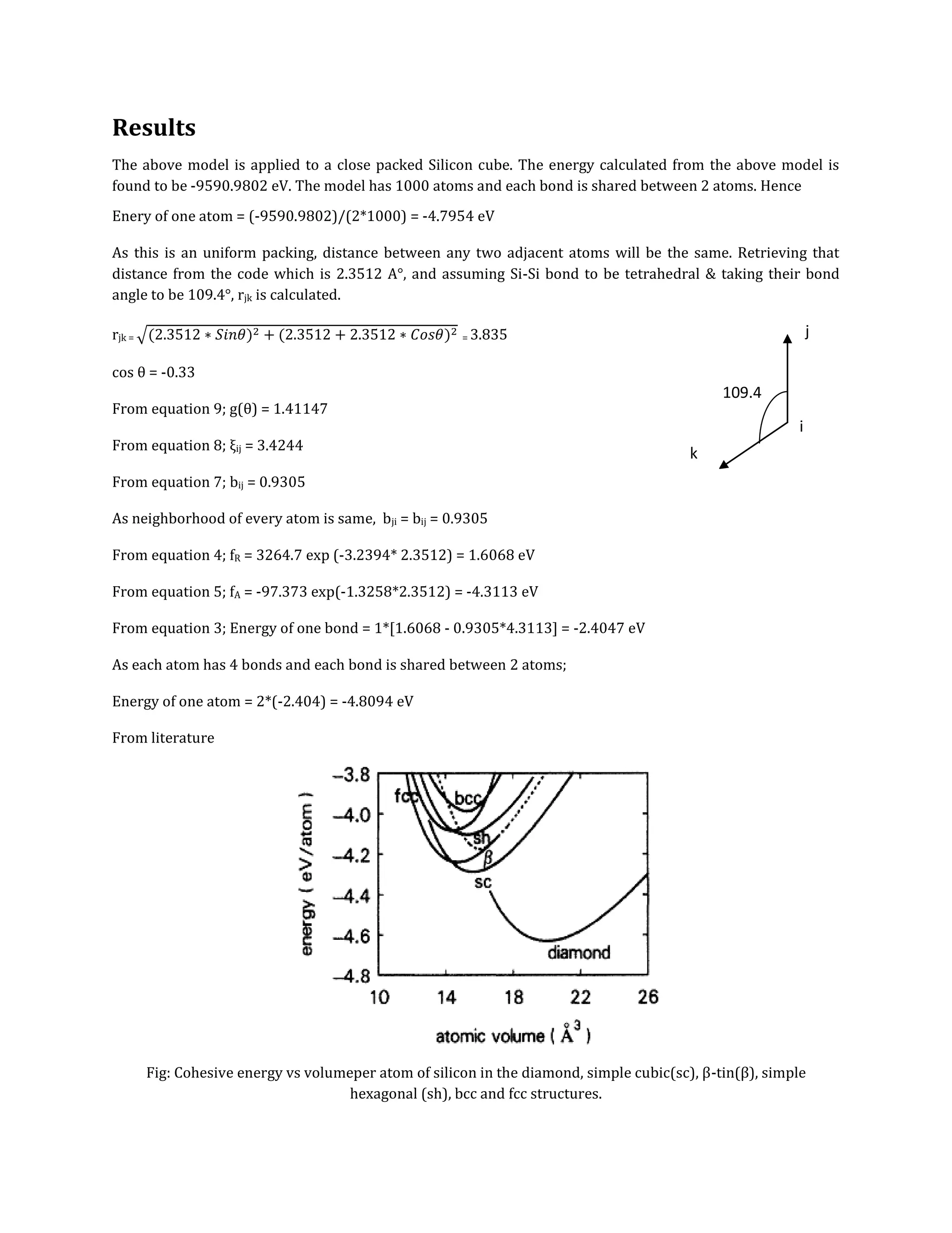 Tersoff Potential:Inter-atomic Potential for Semi-conductors | PDF