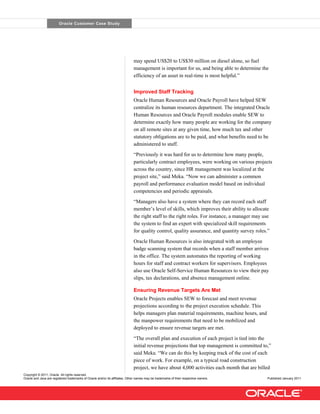 SEW Oracle ebs-case-study | PDF