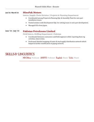 updated resume | PDF