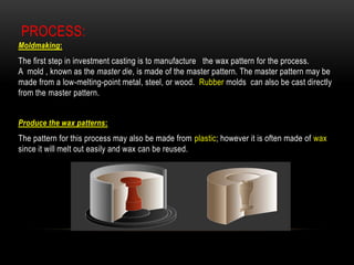 INVESTMENT CASTING,,1 | PPTX