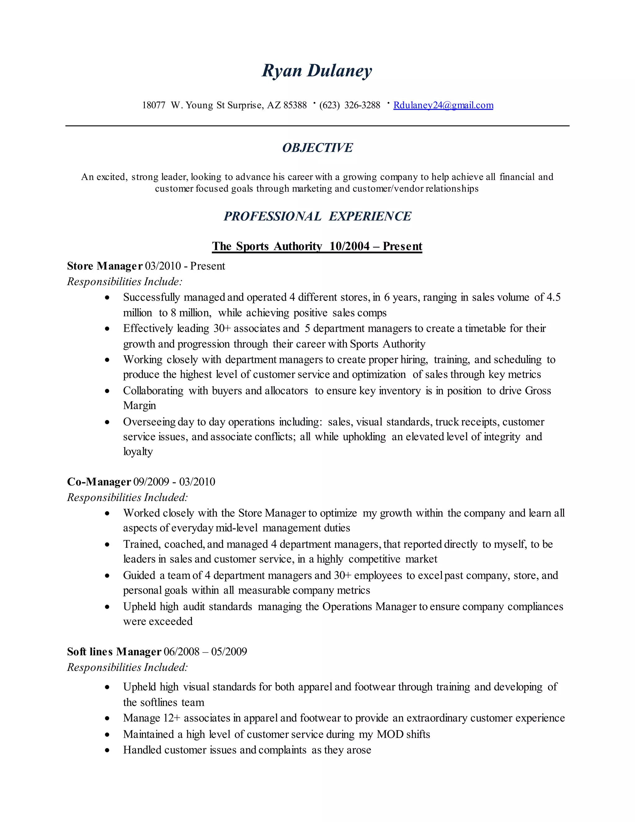 Dulaney Resume | DOCX