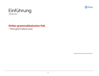 Dative / Dativ - grammatical case / grammatikalischer Fall / German ...