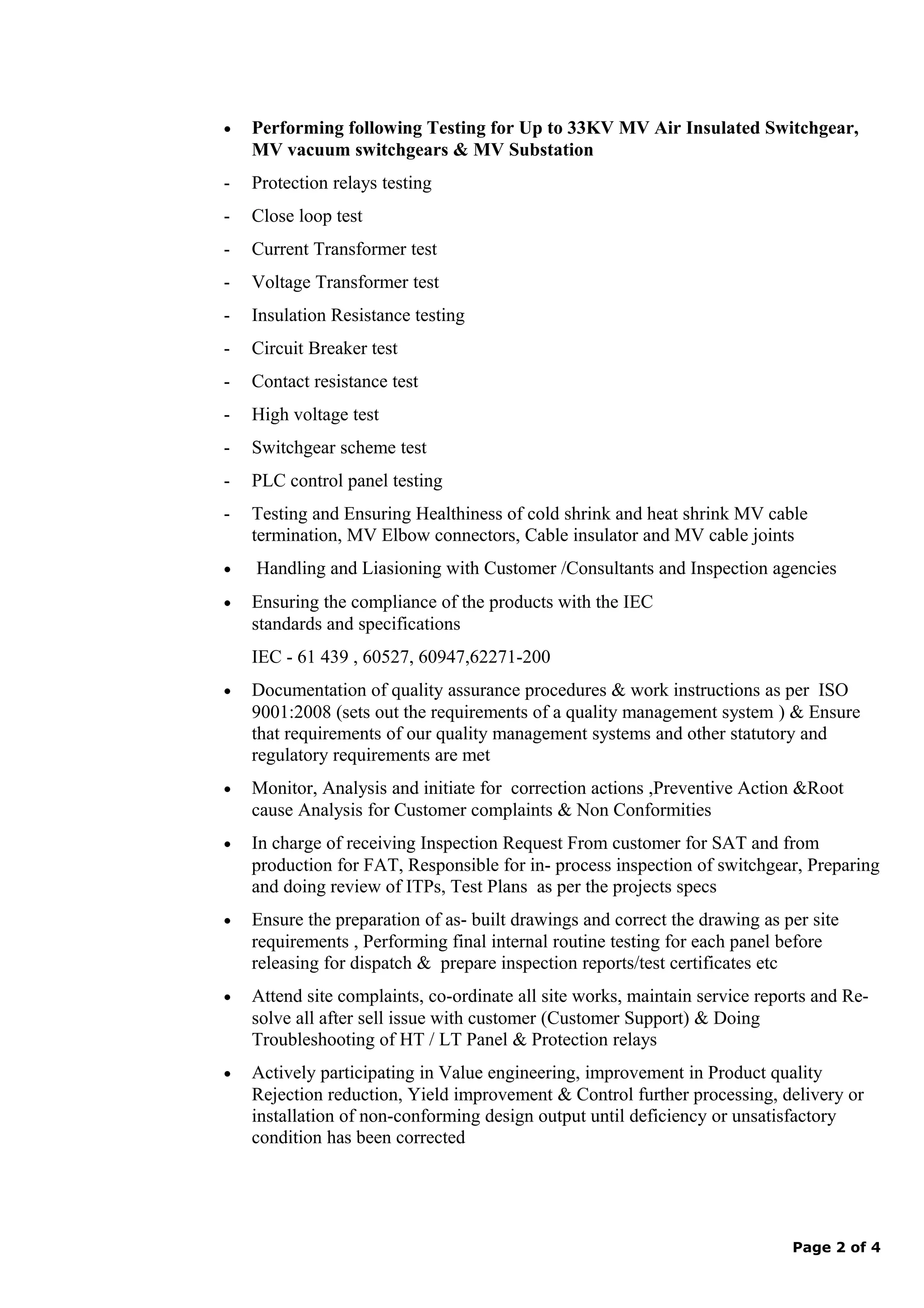 Jaikaran Dan ( Testing and Commissioning Engineer ) | DOC