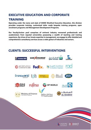 Executive Education and Corporate Training | PDF