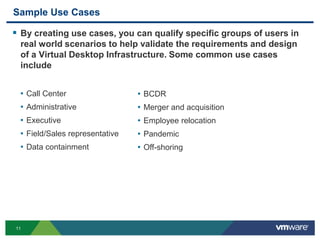 Vmware desktop infrastructure virtualization assessment | PPTX