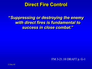 A1 direct fire planning new | PPTX