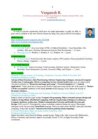 Vengatesh R. | DOCX