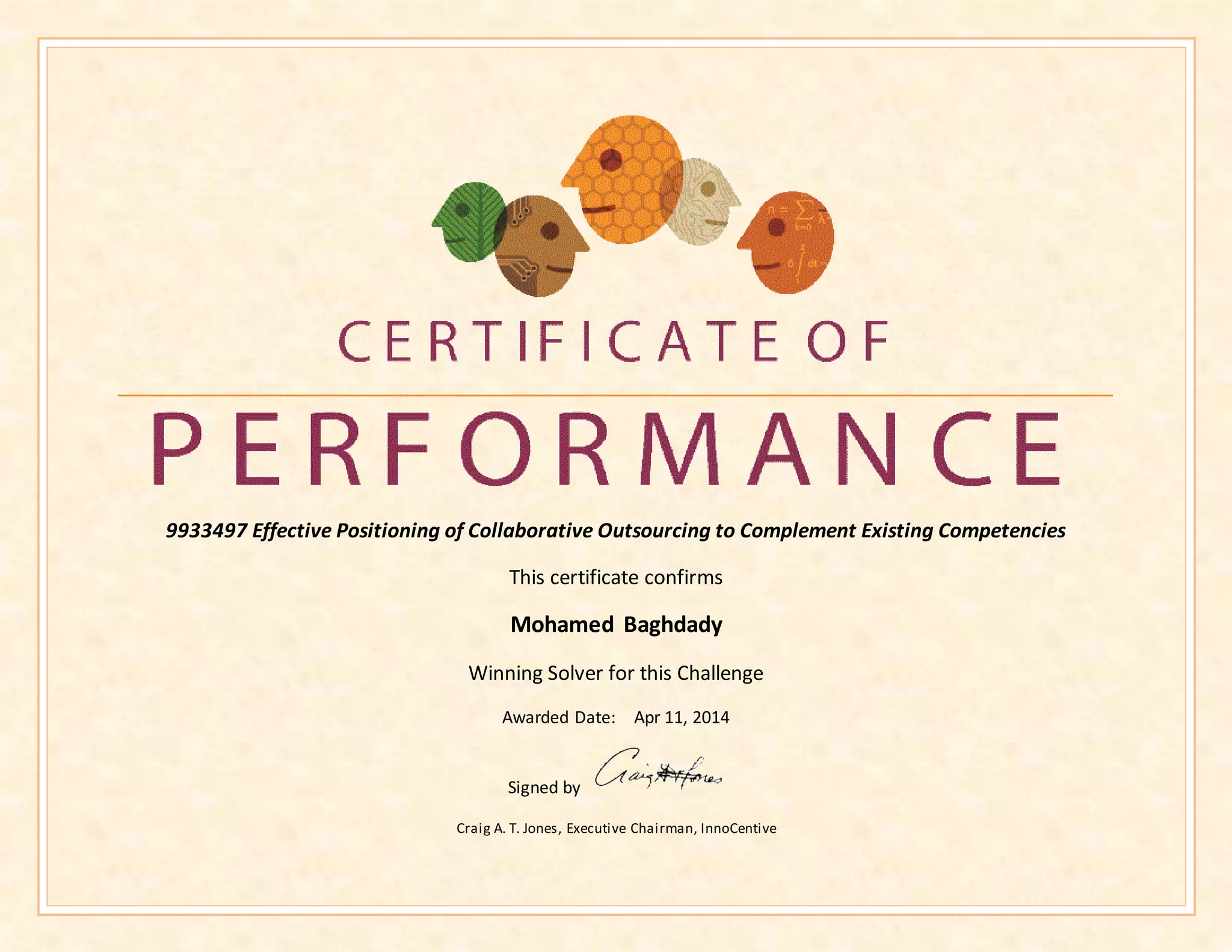 Innocentive 9933497 Mohamed Baghdady | PDF